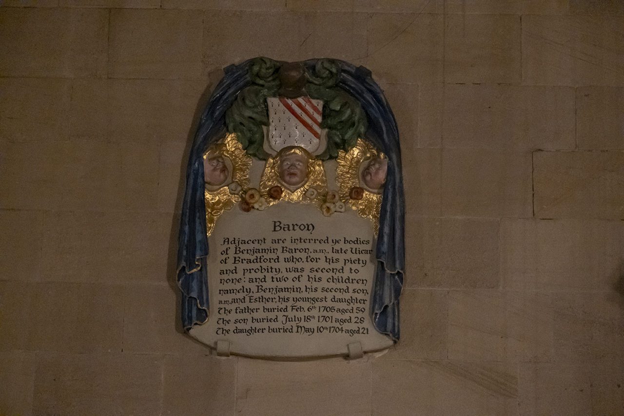 Memorial C8: Benjamin Baron - Bradford Cathedral