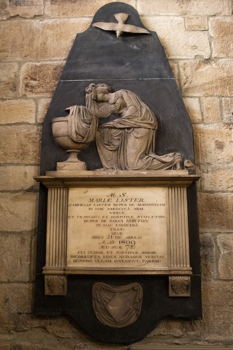 Memorial V12: Marie Lister - Bradford Cathedral
